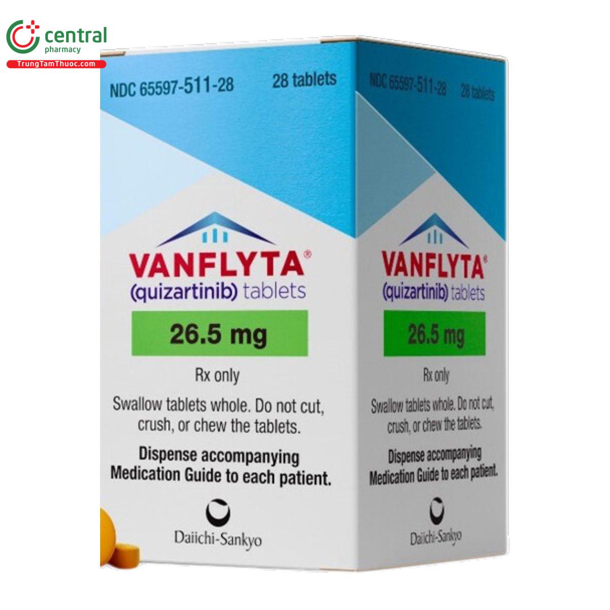 Thuốc Vanflyta 26.5mg - điều trị bệnh bạch cầu cấp dòng tủy (AML)