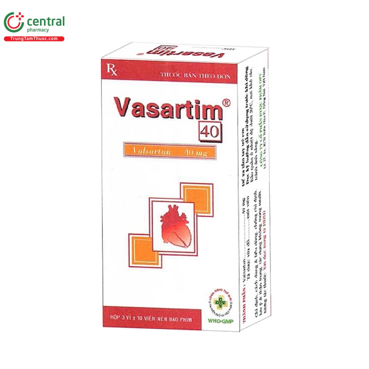 Thuốc Vasartim 40 - Điều trị tăng huyết áp, suy tim hiệu quả
