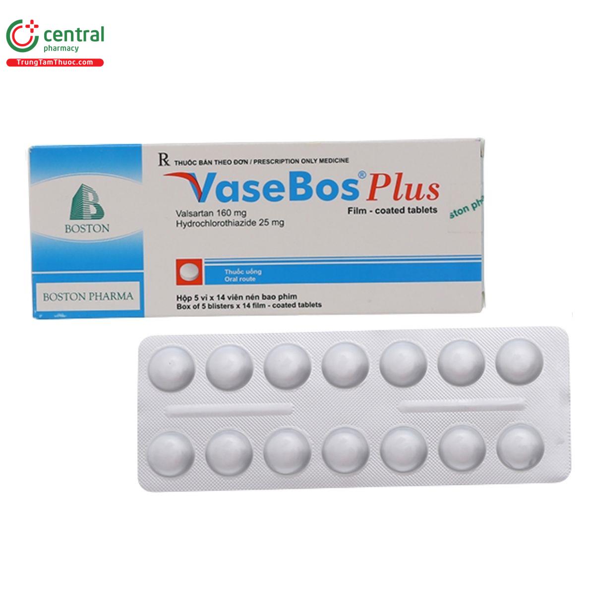 Thuốc VaseBos Plus dùng điều trị các trường hợp tăng huyết áp