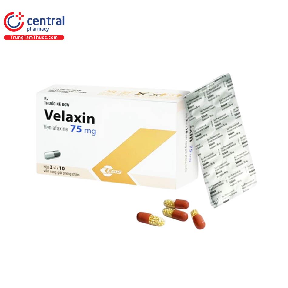 [CHÍNH HÃNG] Thuốc Velaxin 75mg điều trị rối loạn lo âu trầm cảm