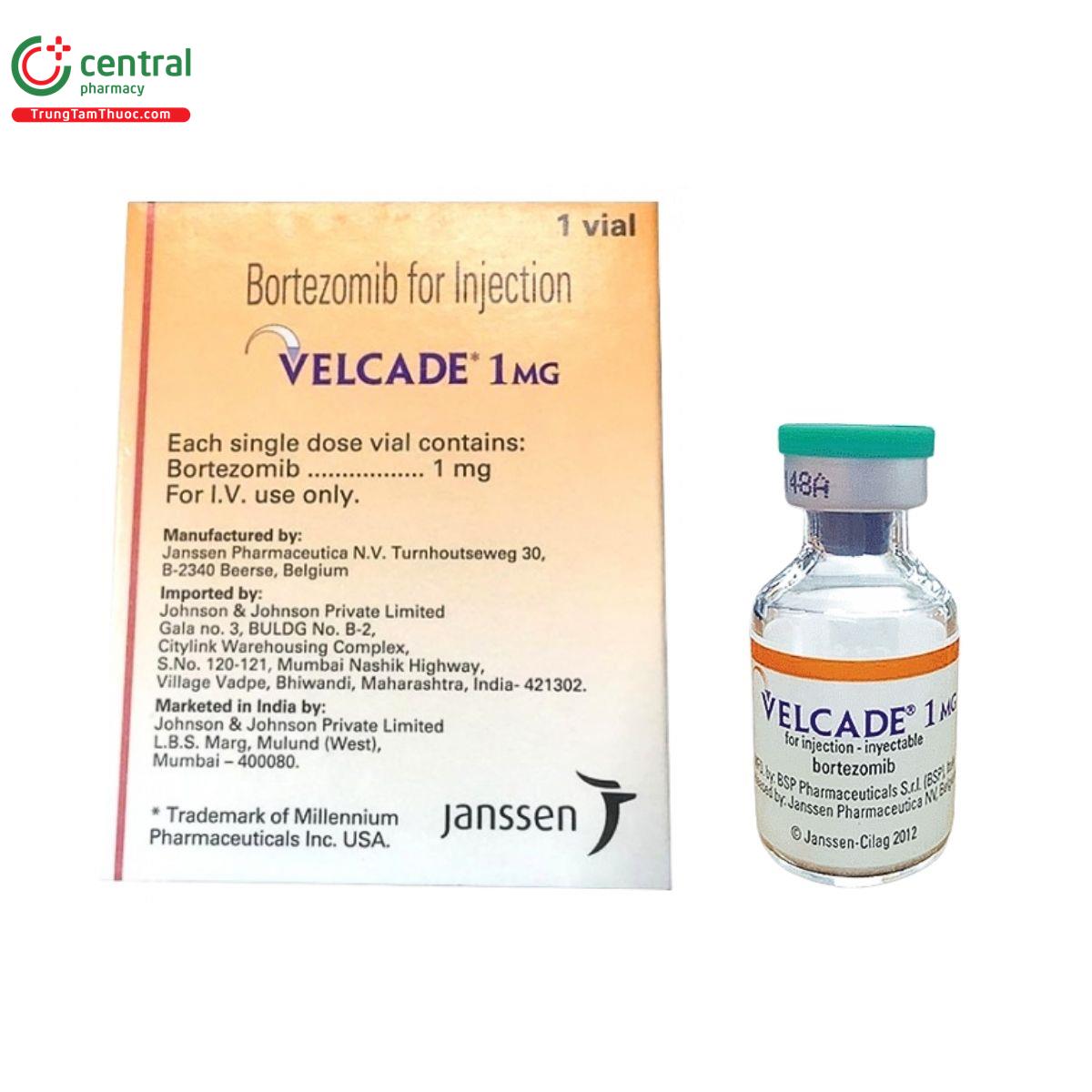 Thuốc Velcade 1g - Điều trị đa u tủy với u lympho tế bào mantle