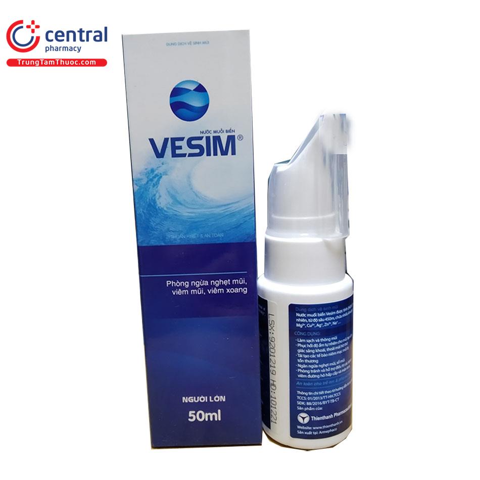 Thuốc xịt mũi Vesim Người Lớn 50ml - Ngăn ngừa tình trạng viêm mũi
