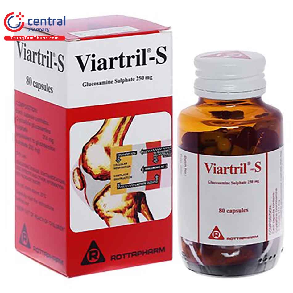 [CHÍNH HÃNG] Thuốc Viartril-S 250mg (Hộp 80 viên)