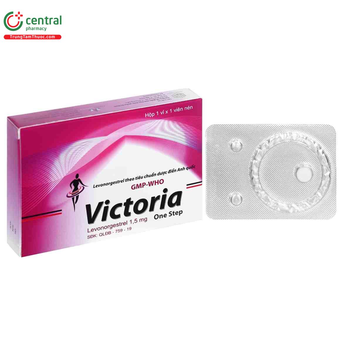 Thuốc Victoria One Step tác dụng tránh thai khẩn cấp trong vòng 72h