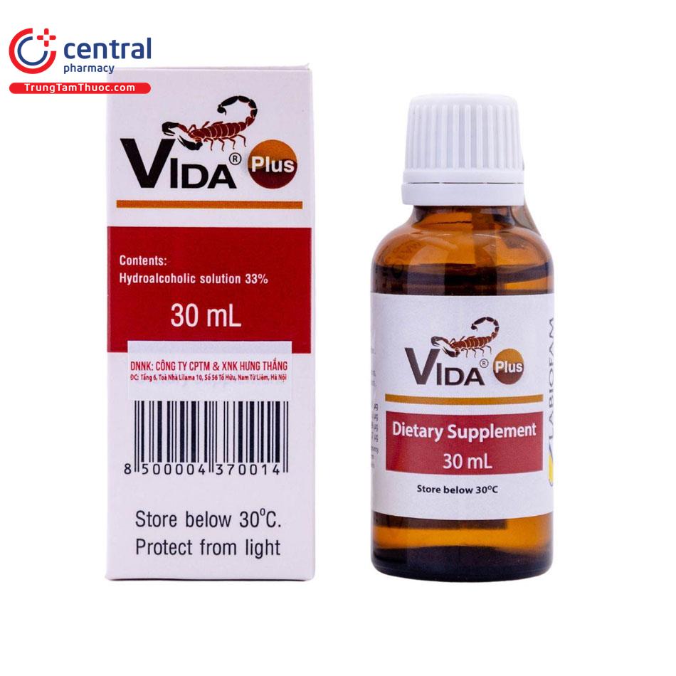 [CHÍNH HÃNG] Thuốc Vida Plus 30ml - Nọc bọ cạp xanh trị ung thư