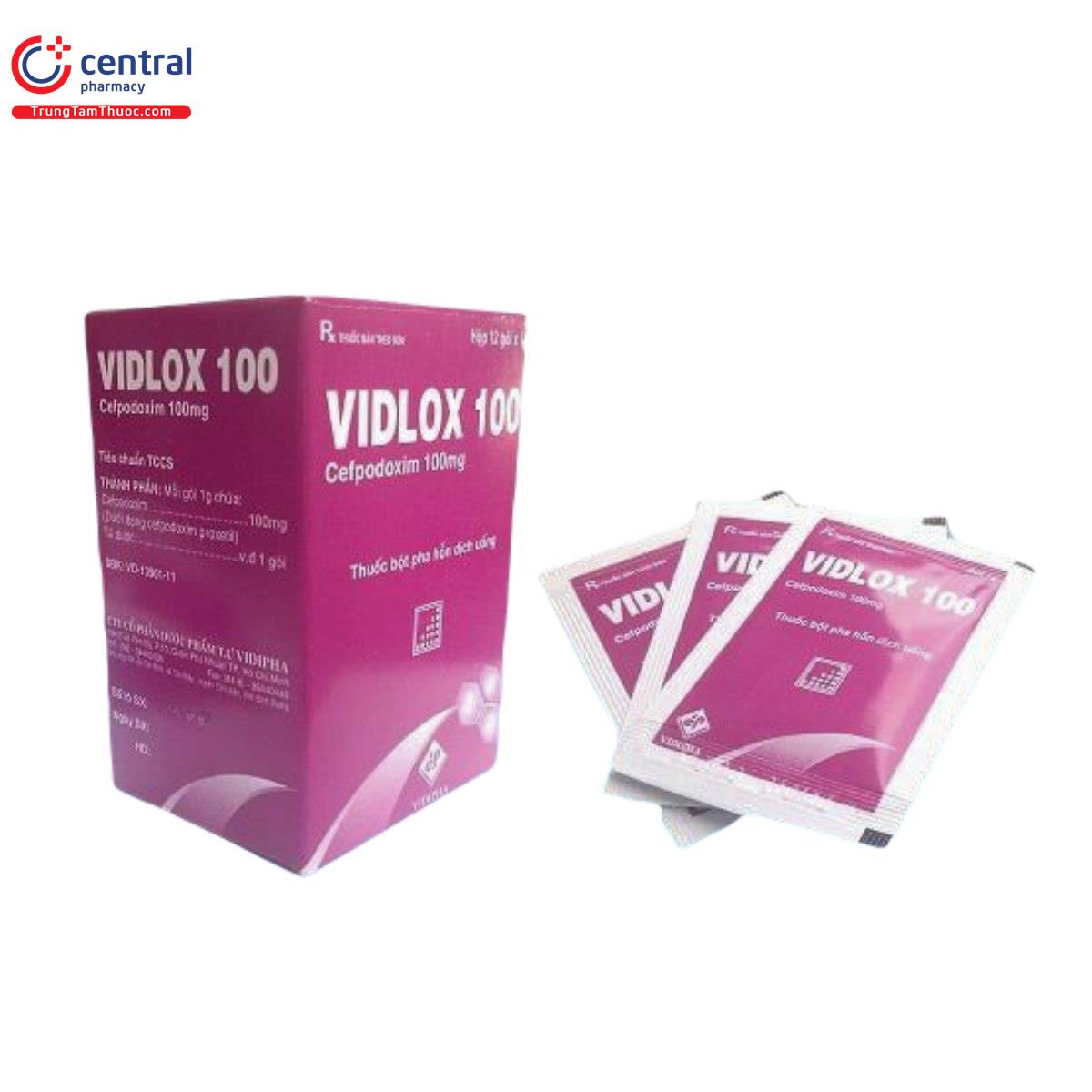 Thuốc Vidlox 100 - Nhóm Cephalosporin thế hệ 3 phổ kháng khuẩn rộng