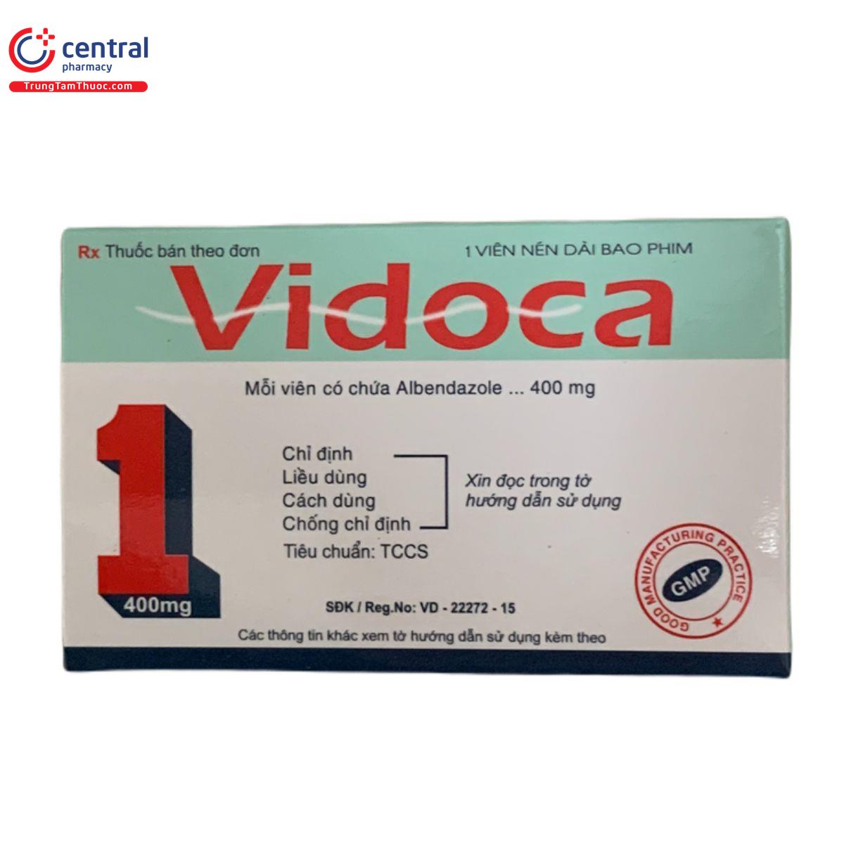 Thuốc tẩy giun Vidoca 400mg - Thuốc điều trị nhiễm giun, nhiễm sán