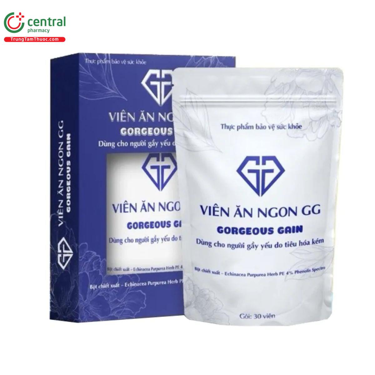 Viên ăn ngon GG Gorgeous Gain kích thích tăng cường tiêu hóa khỏe