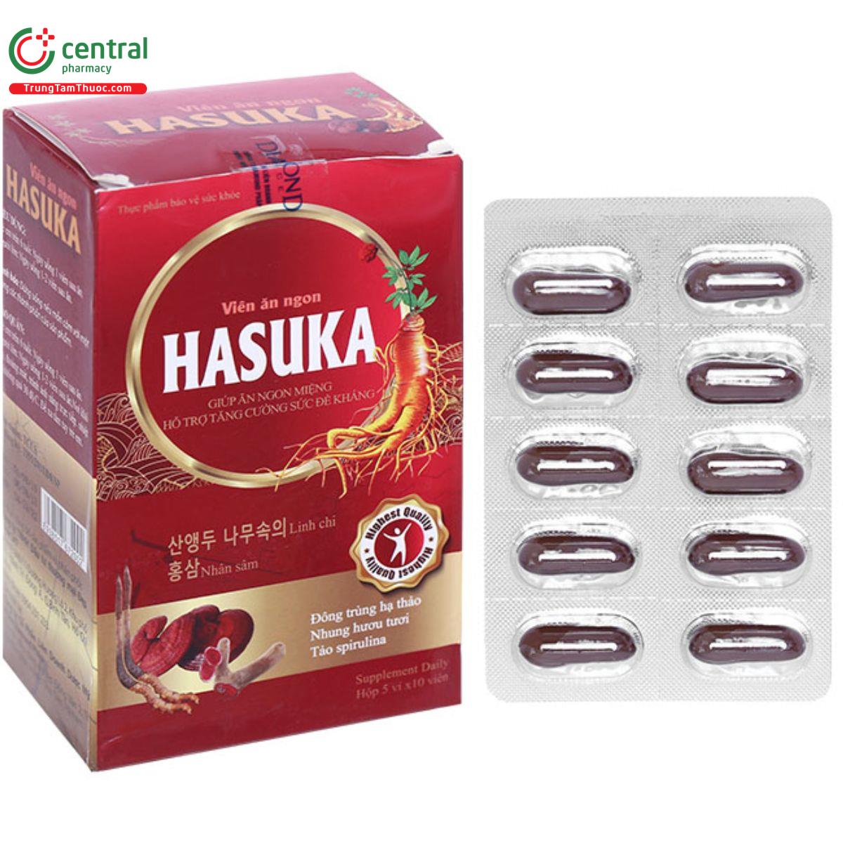 Thuốc Viên Ăn Ngon Hasuka - Giúp ăn ngon miệng, nâng cao sức đề kháng