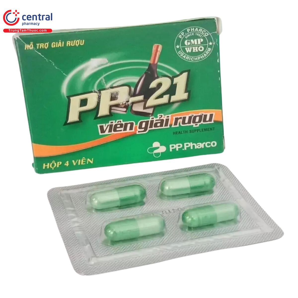 Thuốc PP-21 giúp giải rượu và giảm triệu chứng khó chịu khi uống rượu