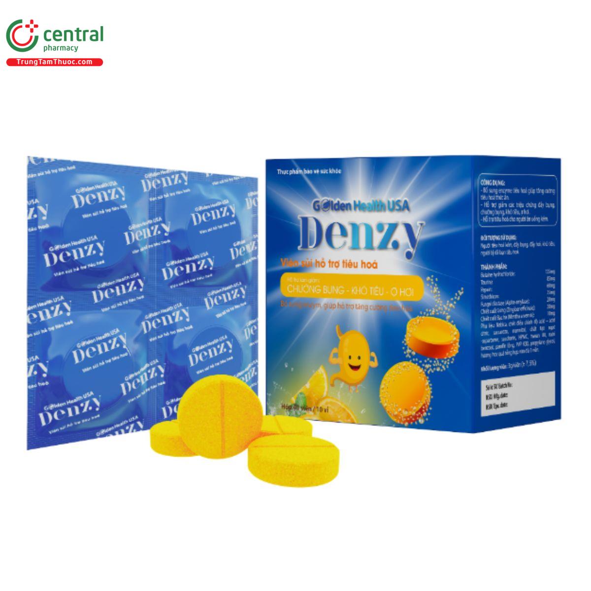 Viên sủi hỗ trợ tiêu hóa Denzy - cải thiện hệ tiêu hoá khoẻ mạnh