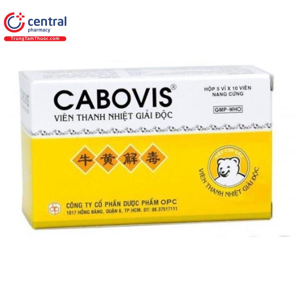 Viên Thanh Nhiệt Giải Độc Cabovis: cách dùng, liều dùng