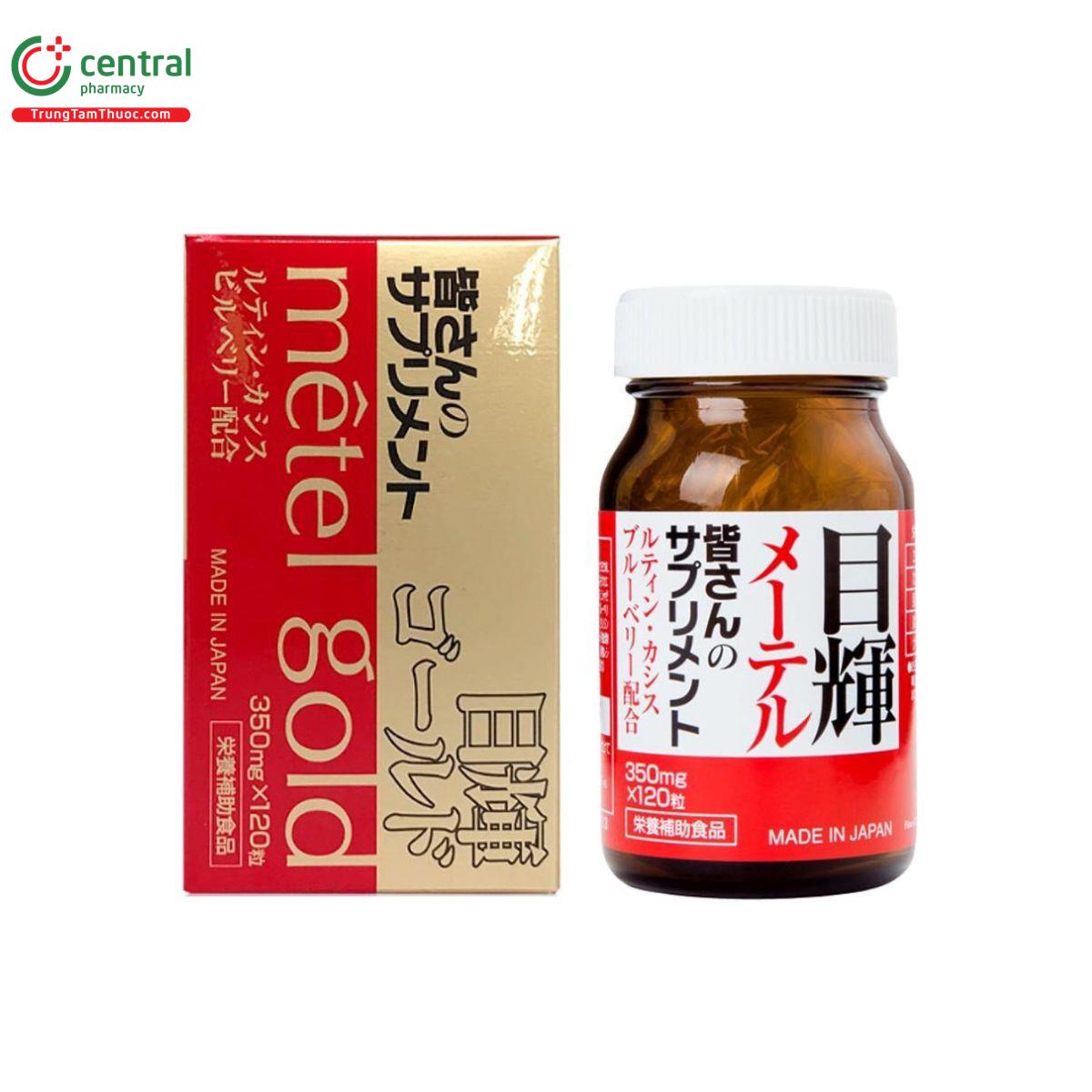 Viên uống bổ mắt Mêtel Gold đến từ Nhật Bản giúp mắt sáng khỏe đẹp