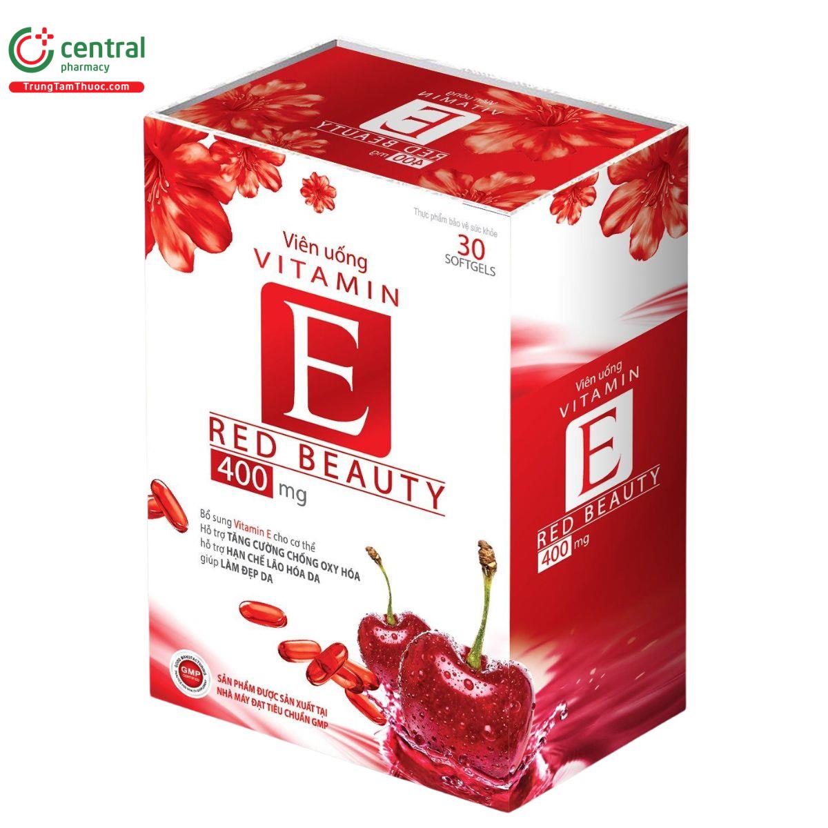 Viên uống Vitamin E Red Beauty 400mg - Giúp làm đẹp da từ bên trong