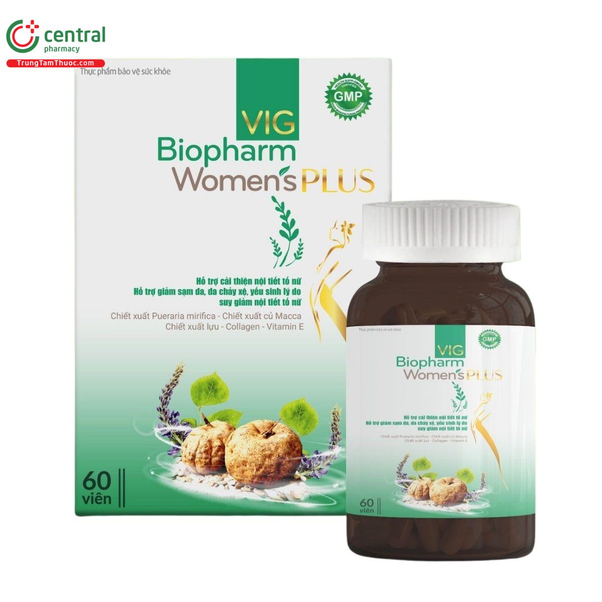 Thuốc Vig Biopharm Women’s Plus hỗ trợ cải thiện nội tiết tố nữ
