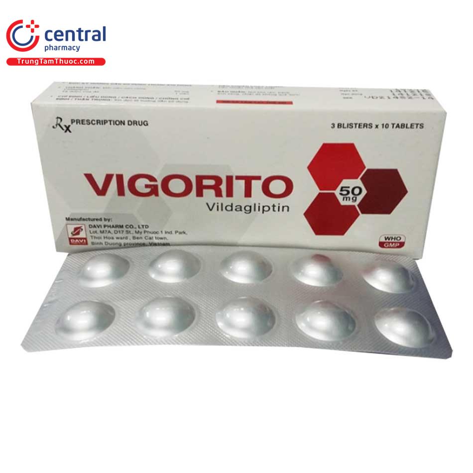 [CHÍNH HÃNG] Thuốc Vigorito 50mg - Thuốc điều trị bệnh tiểu đường