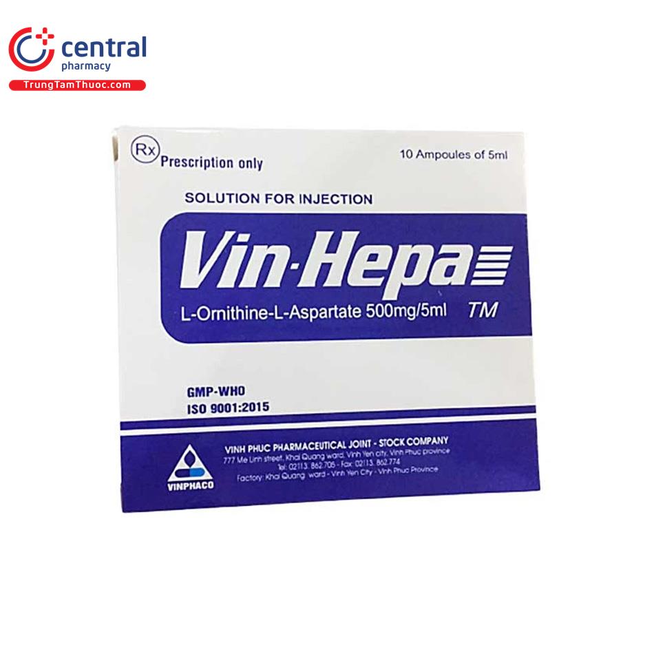 [CHÍNH HÃNG] Thuốc tiêm Vin-Hepa 500mg/5ml điều trị hỗ trợ viêm gan
