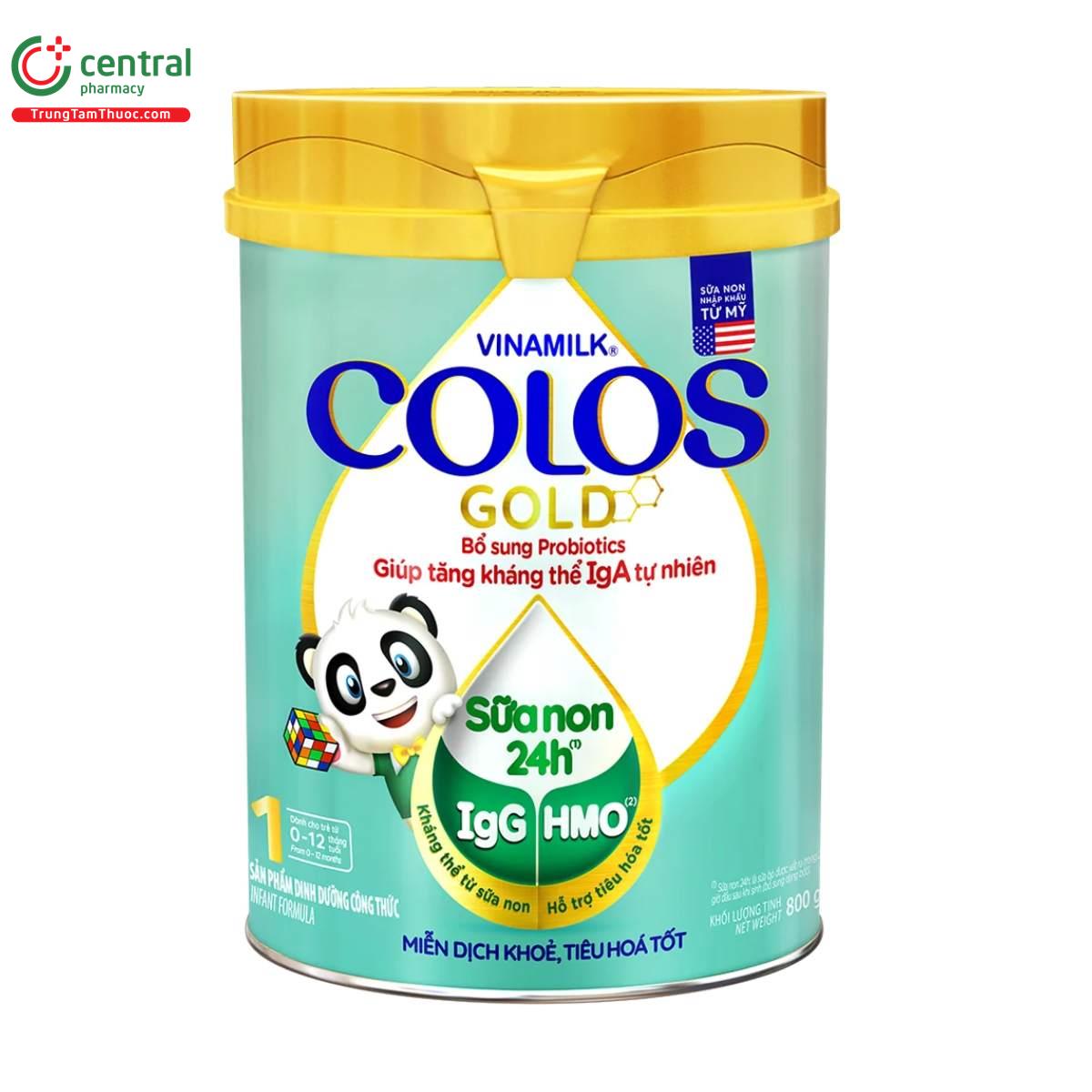 Sữa Vinamilk Colos Gold số 1 (0-1 tuổi) tăng cân và tăng chiều cao