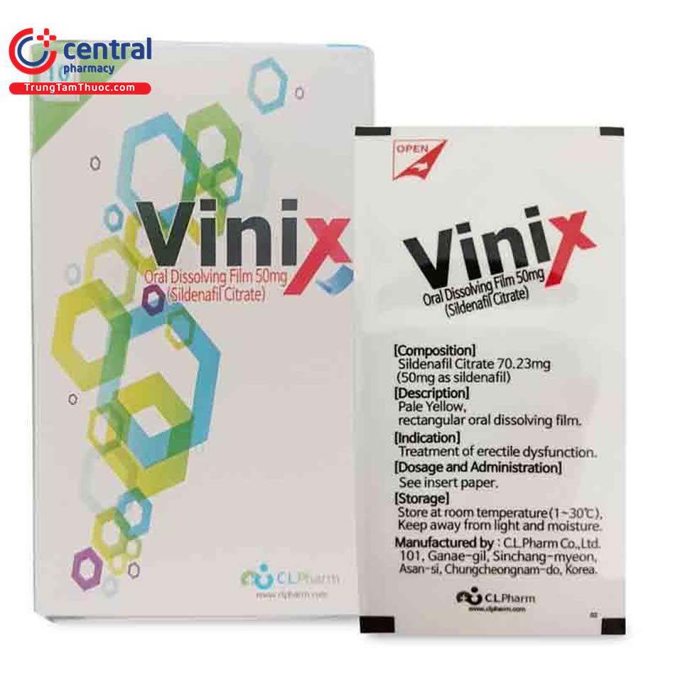 Thuốc Vinix 50mg - ngăn ngừa cương dương, kéo dài thời gian quan hệ