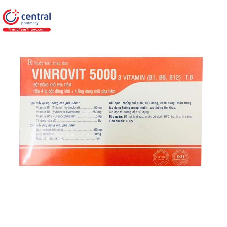 [CHÍNH HÃNG] Thuốc Vinrovit 5000 bổ sung vitamin nhóm B cho cơ thể