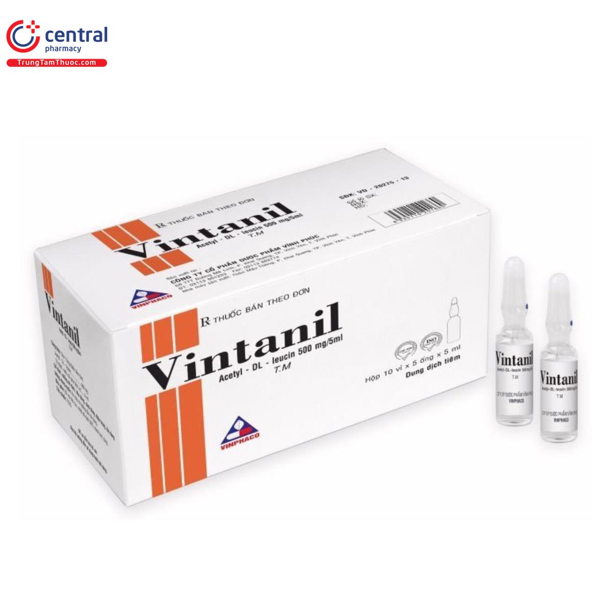 Thuốc Vintanil 500mg/5ml hỗ trợ điều trị triệu chứng chóng mặt