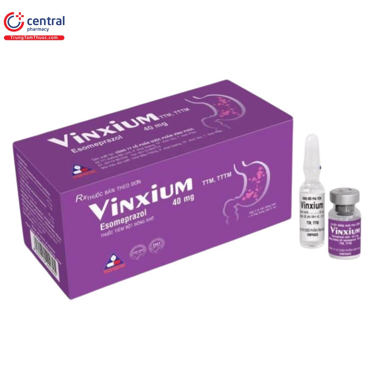 Thuốc Vinxium 40mg: Điều trị tình trạng trào ngược dạ dày thực quản