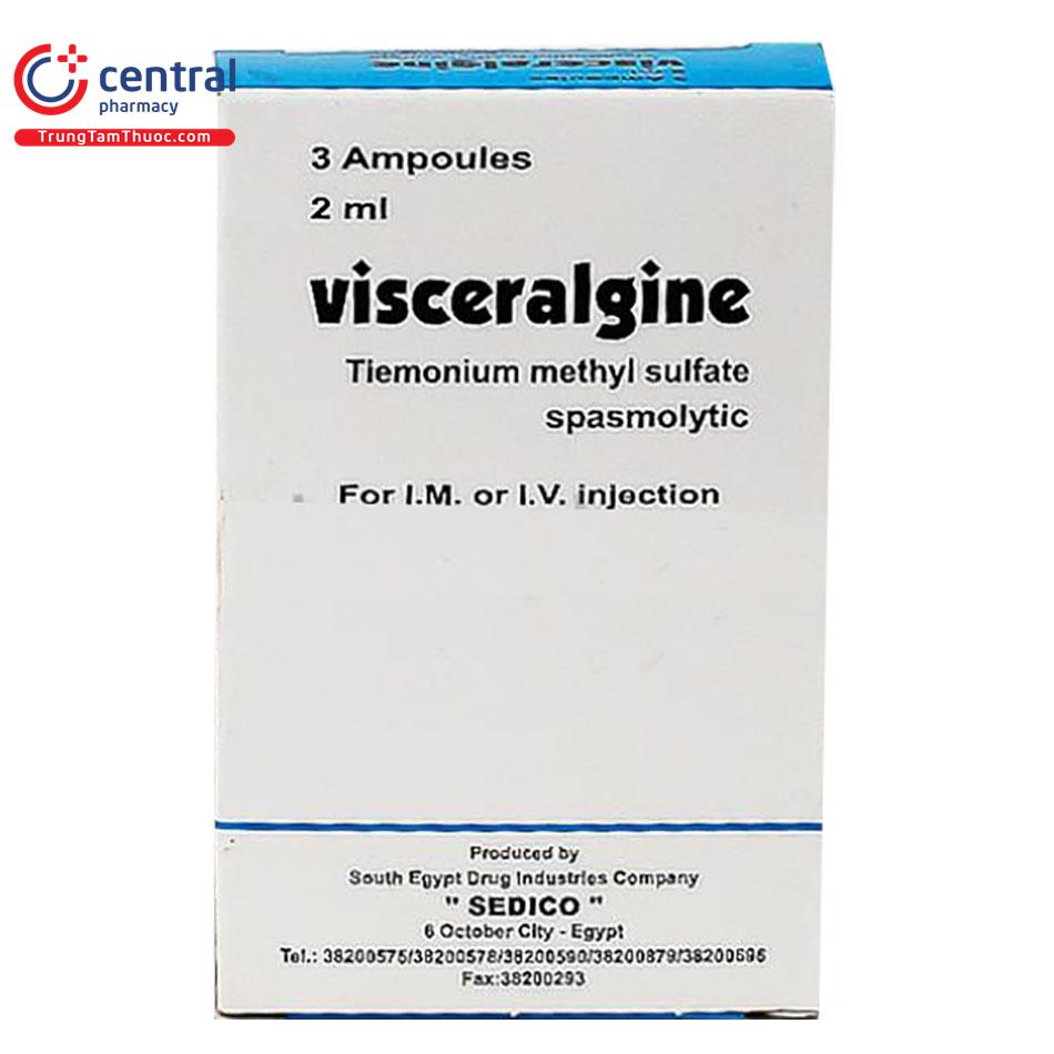 Thuốc Visceralgine 5mg/2ml - thuốc điều trị co thắt dạ dày, ruột