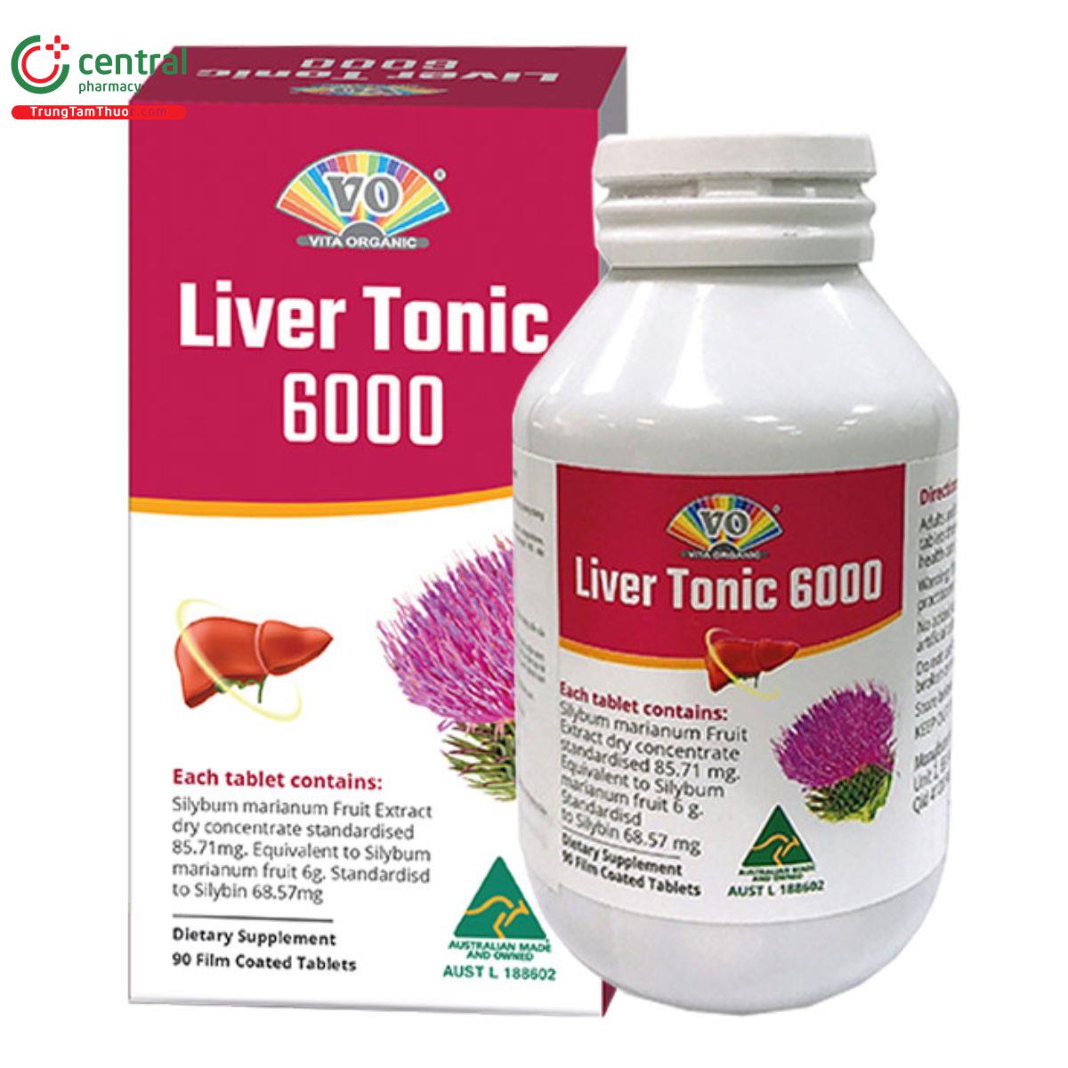Thuốc Vita Organic Liver Tonic 6000 (lọ) - Tăng cường chức năng gan