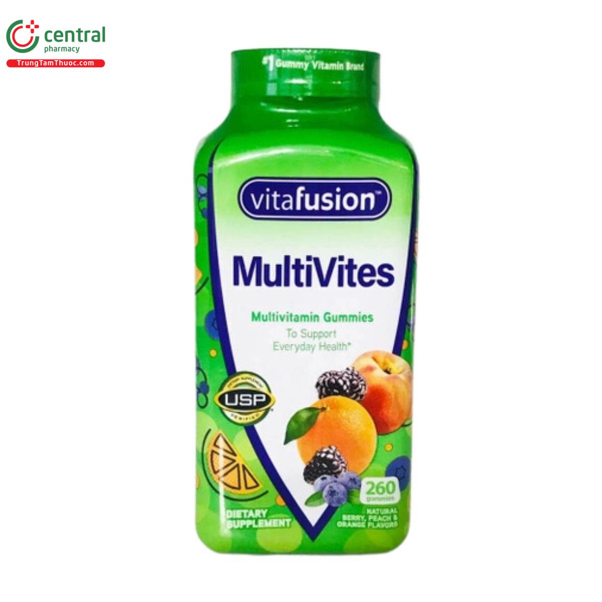 Kẹo dẻo Vitafusion MultiVites Gummy Vitamins bổ sung các vitamin, tăng ...