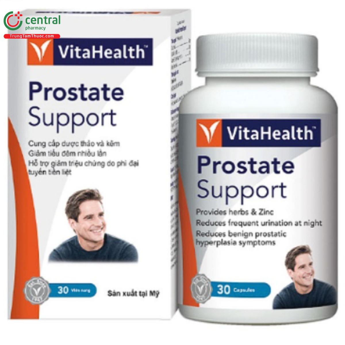 Thuốc VitaHealth Prostate Support Giảm triệu chứng tiểu đêm, tiểu rắt