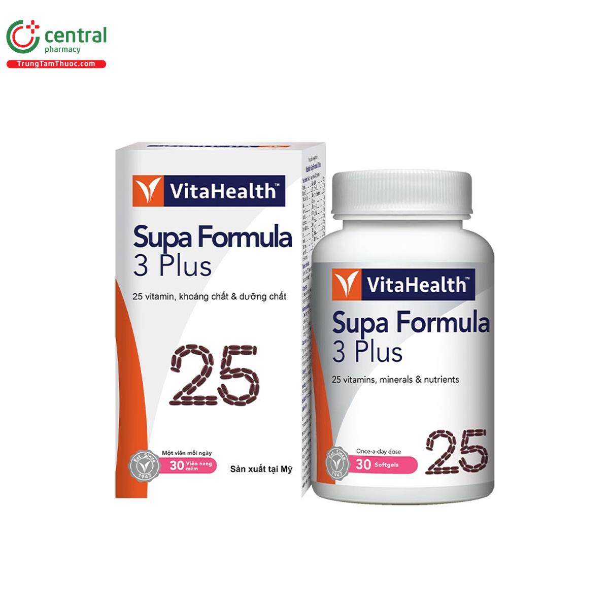 Thuốc Vitahealth Supa Formula 3 Plus - hỗ trợ tăng cường sức đề kháng