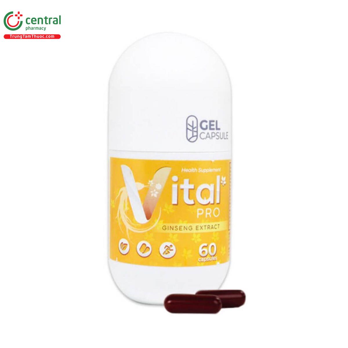 Vital Pro tăng cường đề kháng, giảm cảm giác mệt mỏi (Lọ 60 viên)