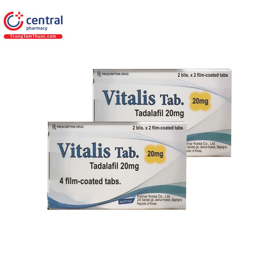 [CHÍNH HÃNG] Thuốc Vitalis Tab 20mg trị rối loạn cương dương