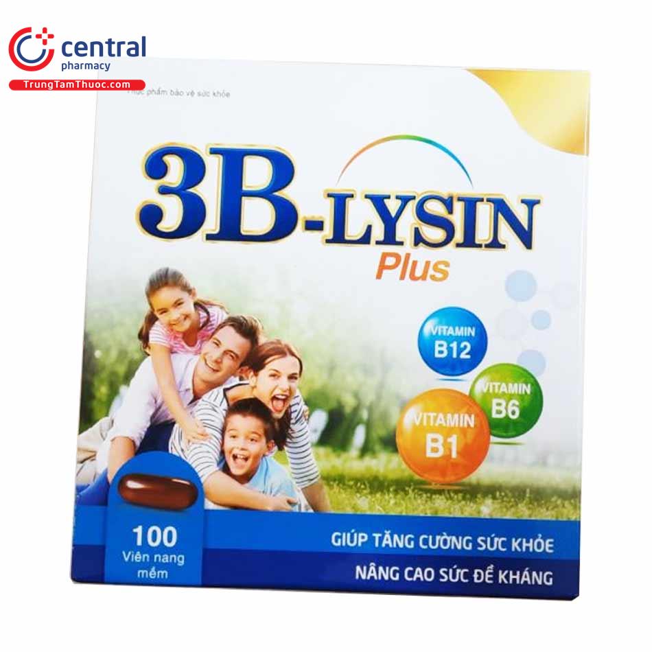Vitamin 3B - Lysin Plus bổ sung vitamin B1, B6, B12 cho cơ thể