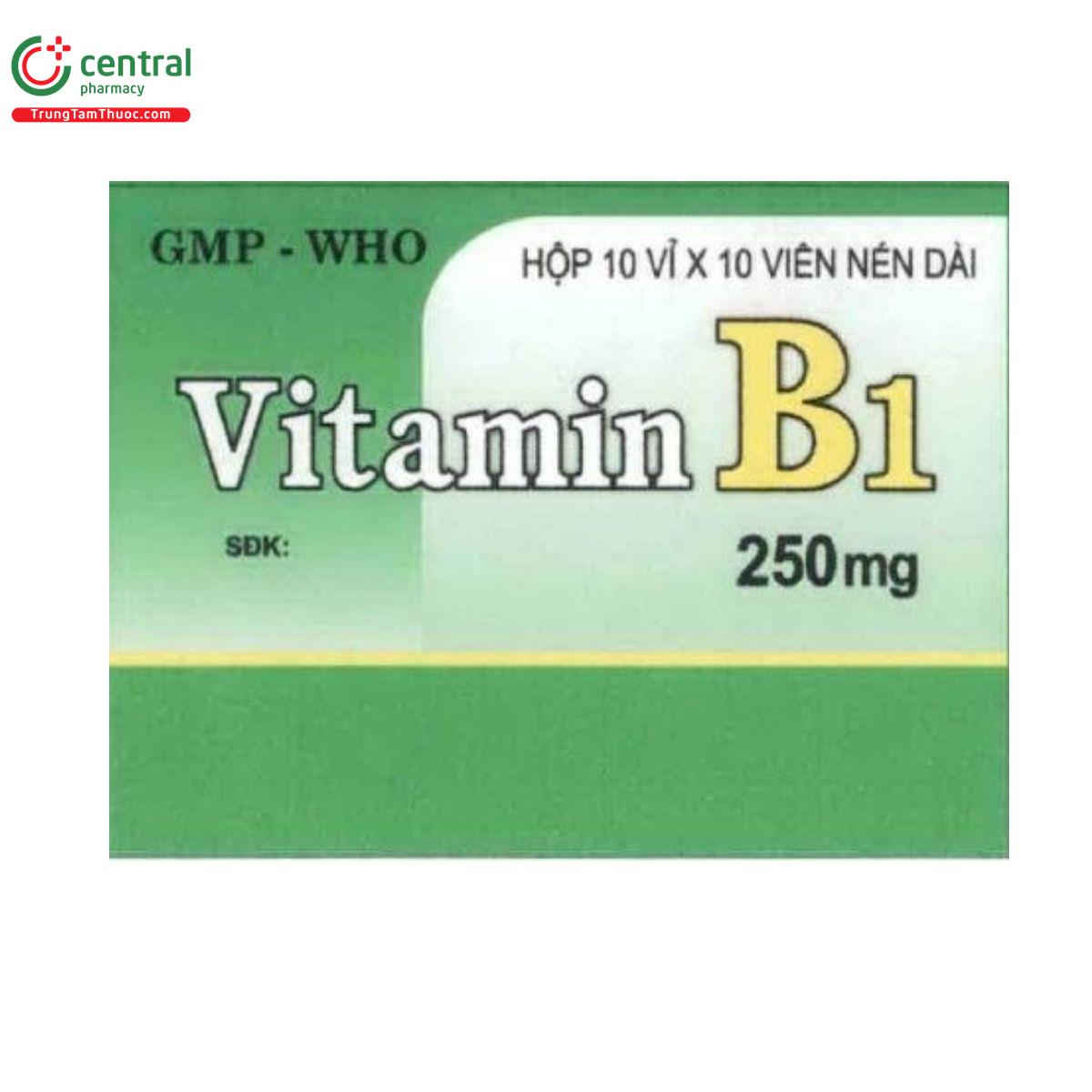 Thuốc Vitamin B1 250 mg QUAPHARCO điều trị BeriBeri
