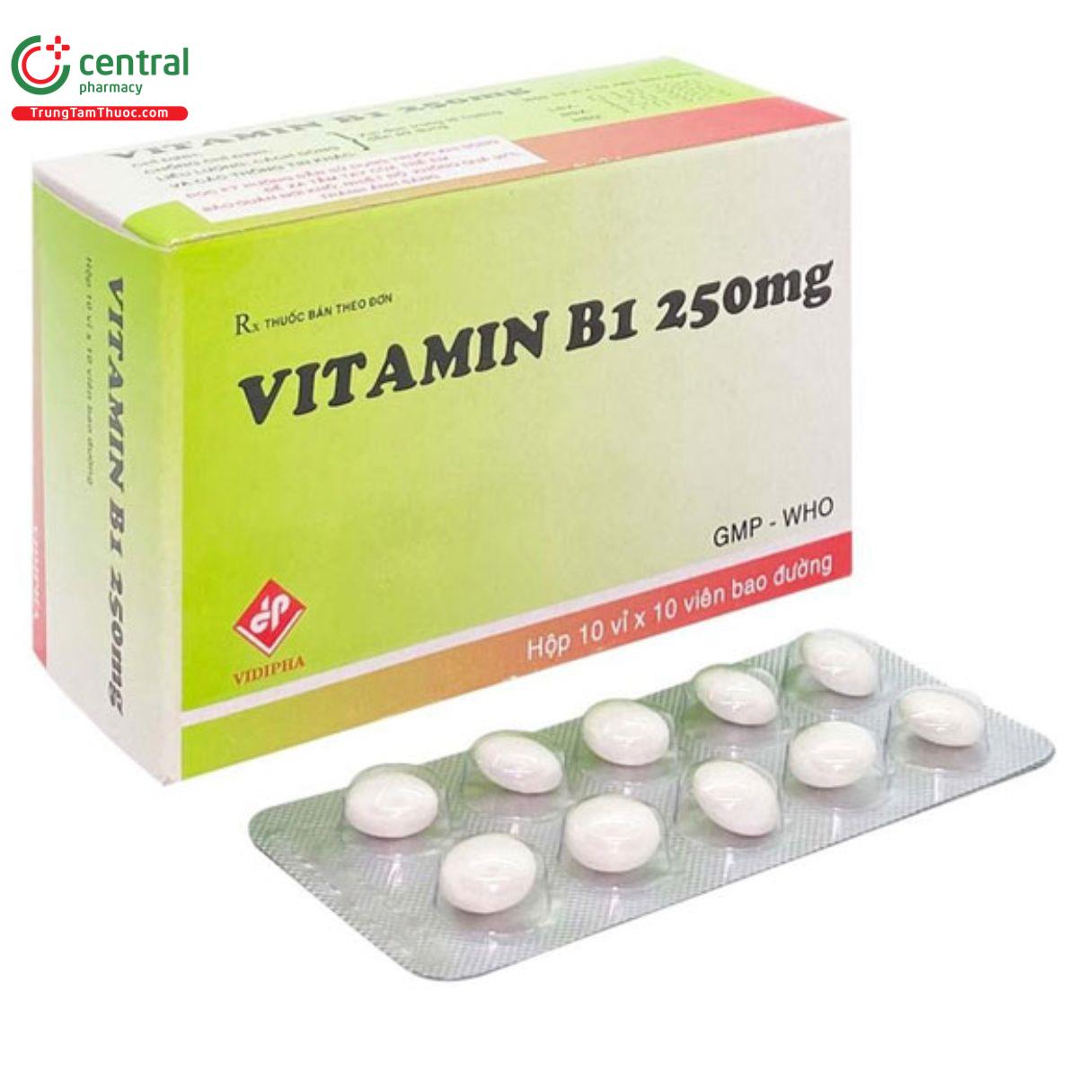 Thuốc Vitamin B1 250mg Vidipha - Điều trị tình trạng thiếu vitamin B1
