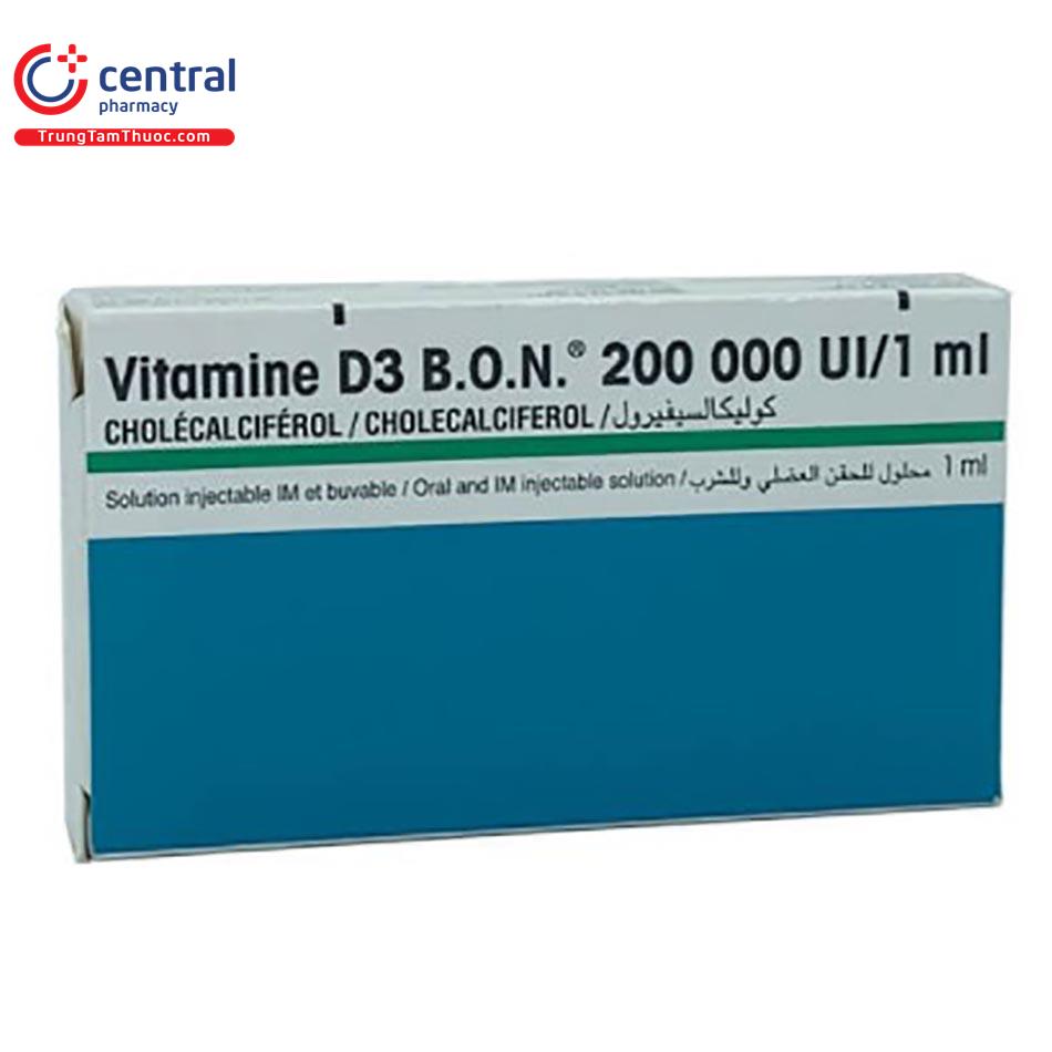Thuốc Vitamine D3 B.O.N 200 000 UI/1 ml: tác dụng, giá bán