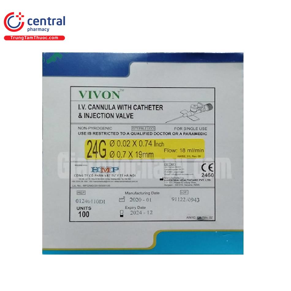 Kim luồn Vivon 24G: Công dụng, cách dùng, giá bán