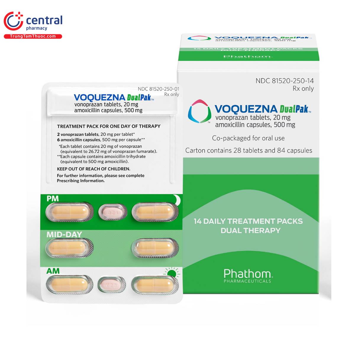 Thuốc Voquezna Dual Pak được FDA phê duyệt cho người nhiễm H.pylori