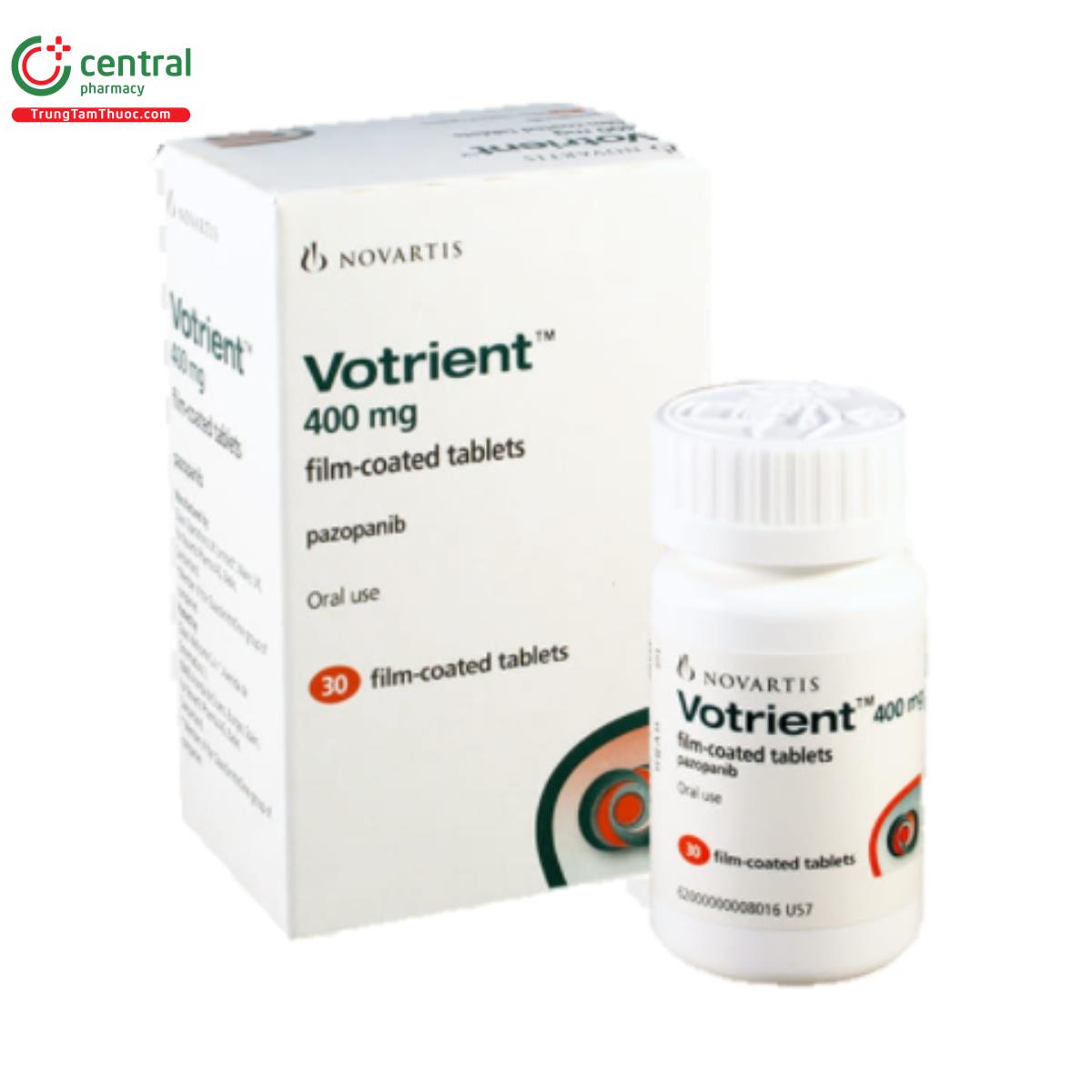 Thuốc Votrient 400mg - Điều trị ung thư biểu mô tế bào thận