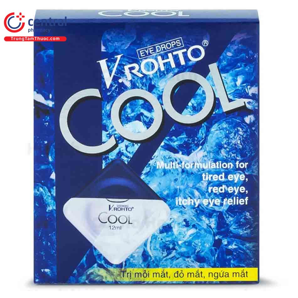 Thuốc nhỏ mắt V.Rohto Cool điều trị mỏi mắt, nhức mắt
