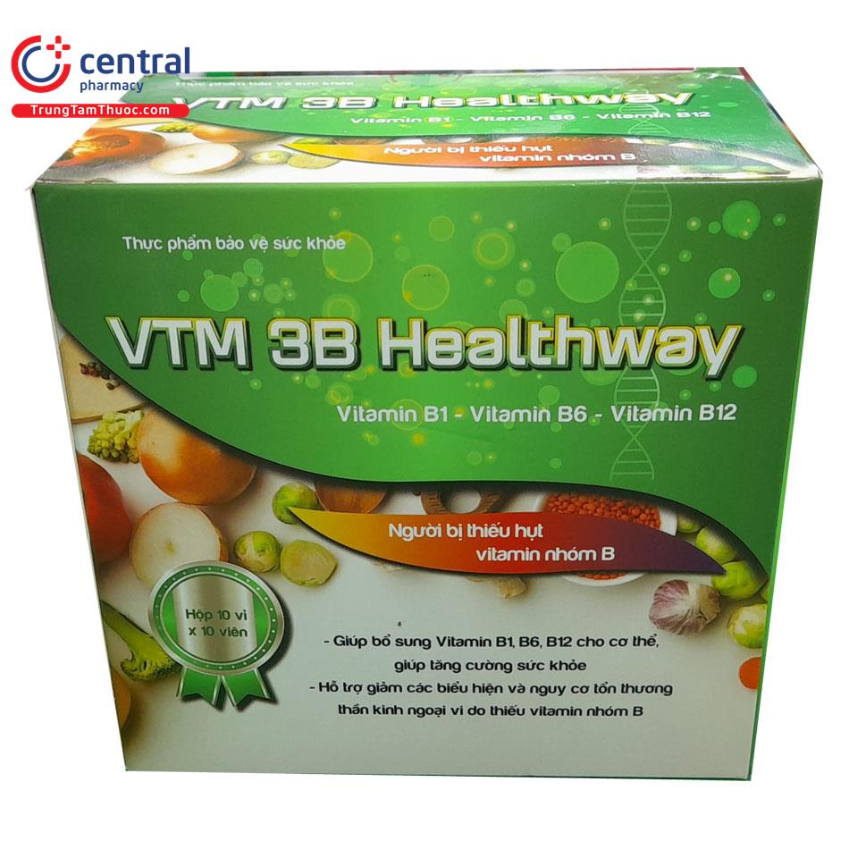 VTM 3B Healthway cung cấp vitamin B1, B6, B12 cho cơ thể khoẻ mạnh