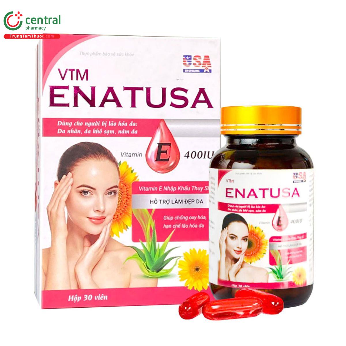 VTM Enatusa bổ sung vitamin E, hỗ trợ chống oxy hóa, giúp da mịn màng