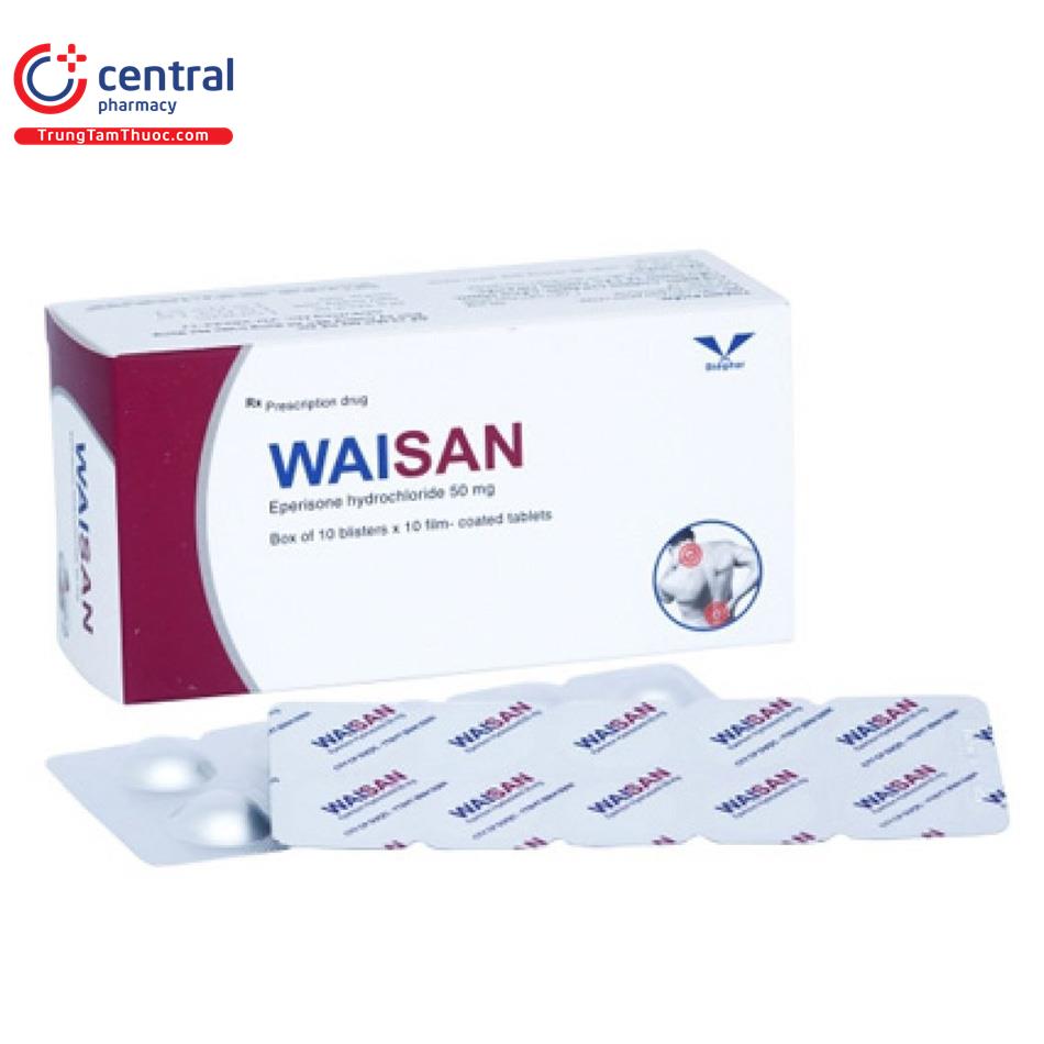 [CHÍNH HÃNG] Thuốc Waisan 50mg điều trị tăng trương lực cơ