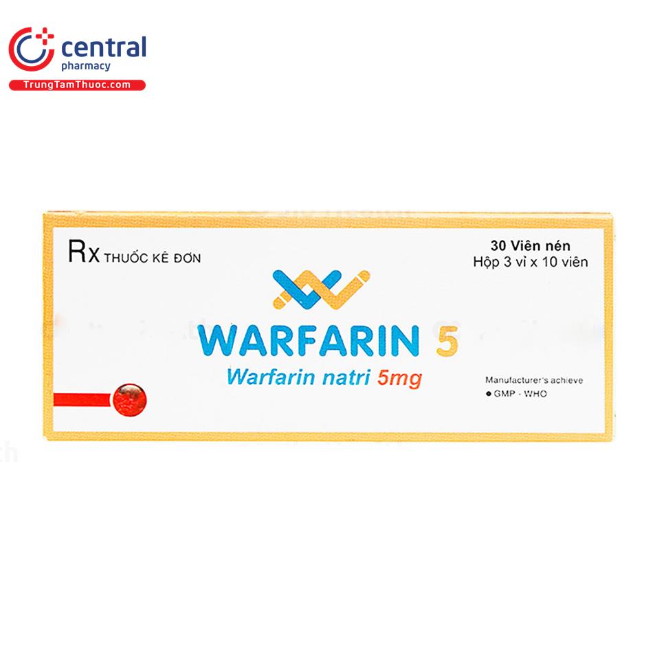 [CHÍNH HÃNG] Thuốc Warfarin 5 SPM dự phòng nghẽn mạch toàn thân