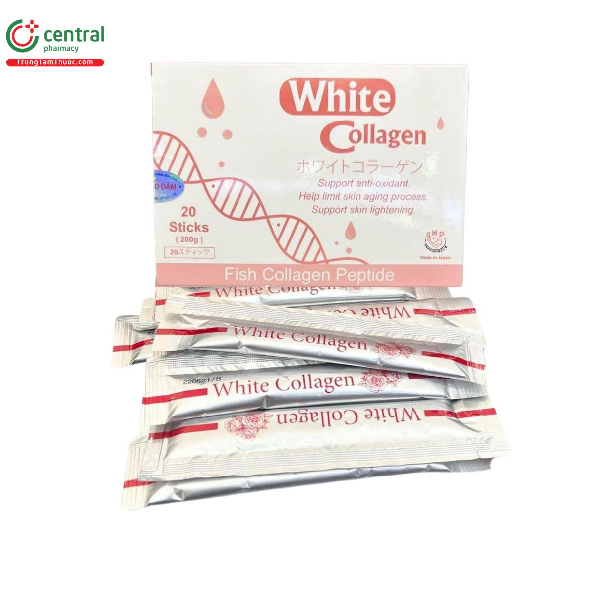 White Collagen Fish Collagen Peptide hỗ trợ làm đẹp da, chống oxy hóa