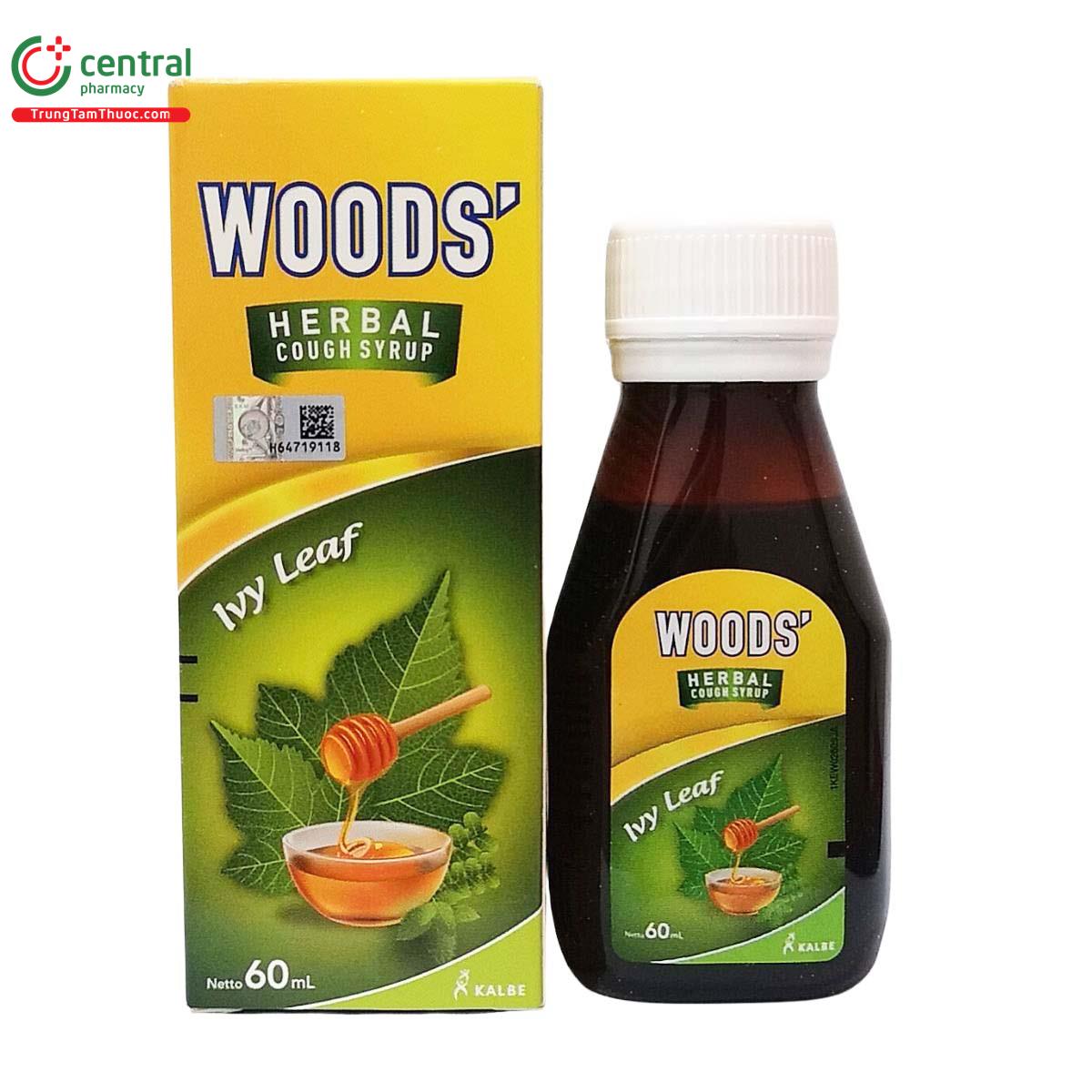 Thuốc Woods' Herbal Cough Syrup 60ml - Giúp giảm triệu chứng ho