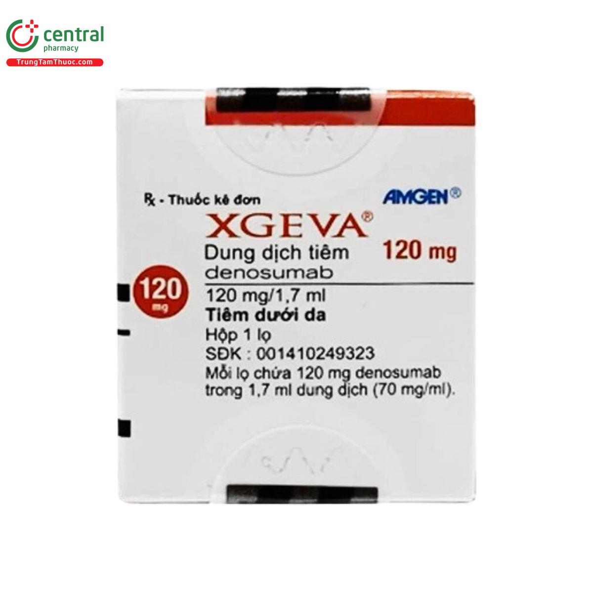 Thuốc Xgeva 120mg phòng ngừa các biến cố nghiêm trọng liên quan đến xương