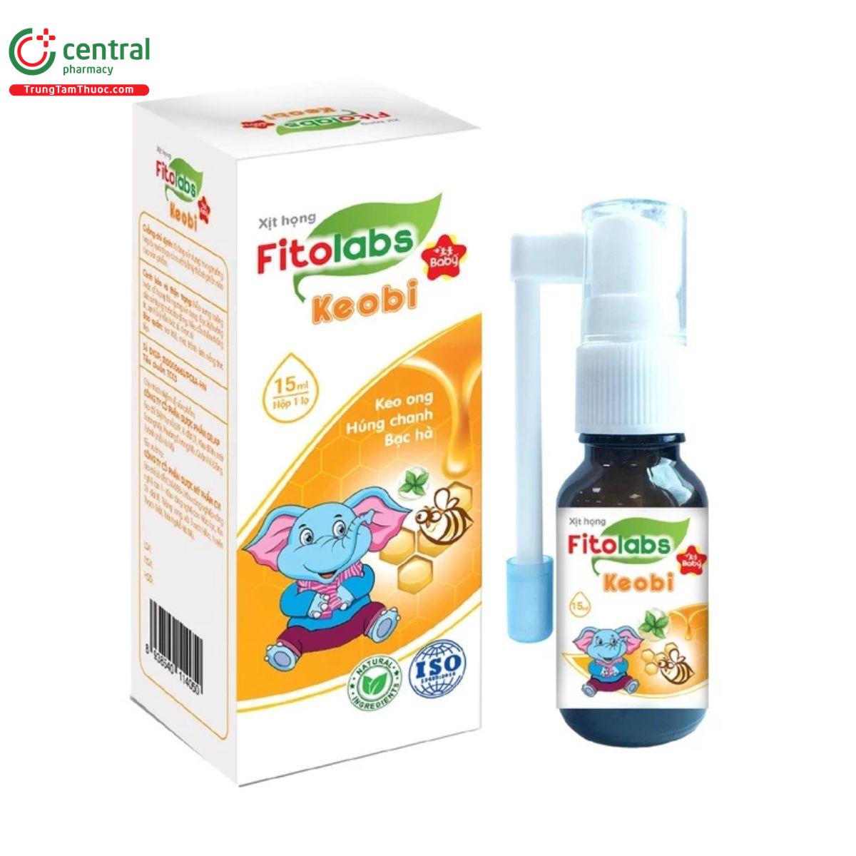 Xịt họng Fitolabs Keobi - Làm sạch, ngừa viêm nhiễm, giảm đau rát họng