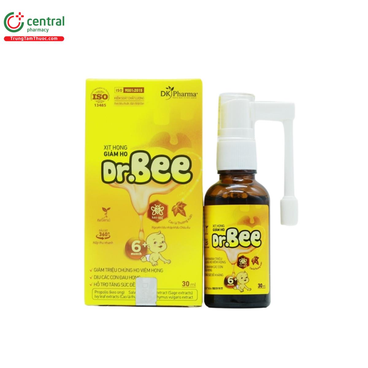 Xịt Họng Giảm Ho Keo Ong Dr.Bee có tốt không, giá bao nhiêu, cách dùng